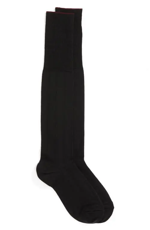 Nordstrom Over-the-calf Wool Socks - Black