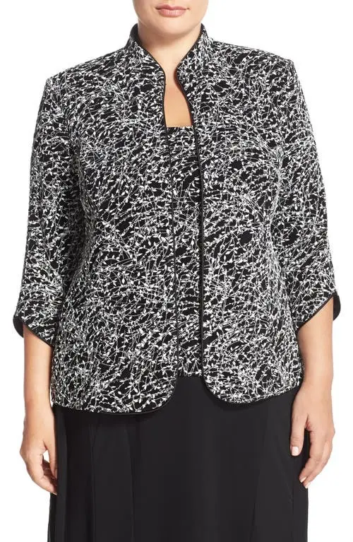 Alex Evenings Foiled Print Twinset