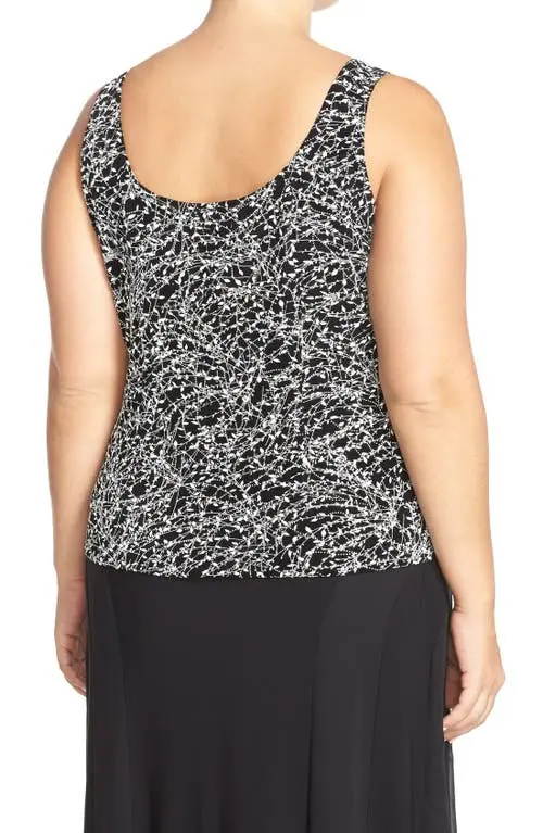 Alex Evenings Foiled Print Twinset