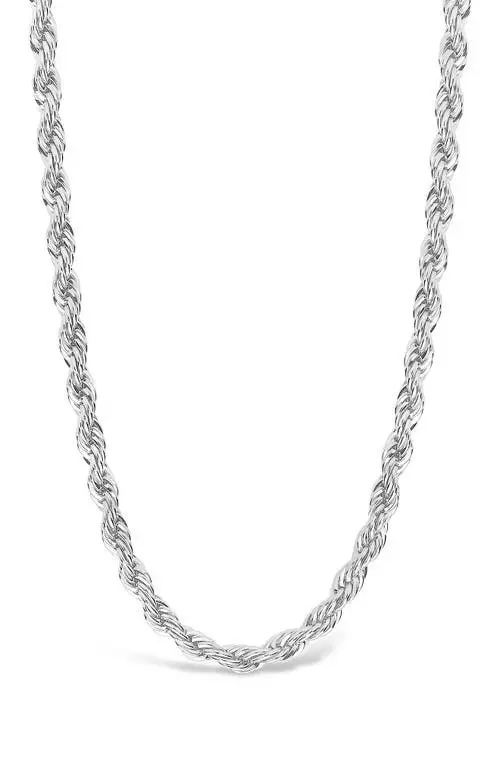 Sterling Forever Rope Twist Chain Necklace
