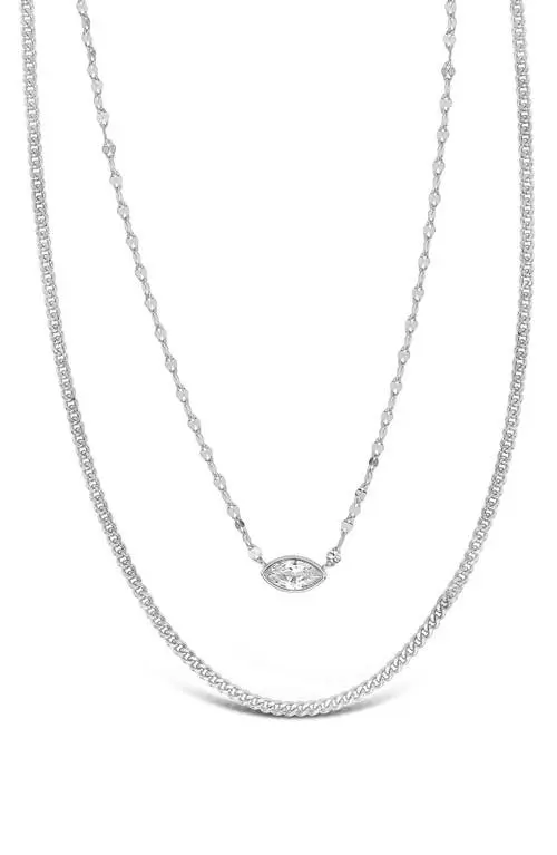 Sterling Forever Dainty Layered Necklace