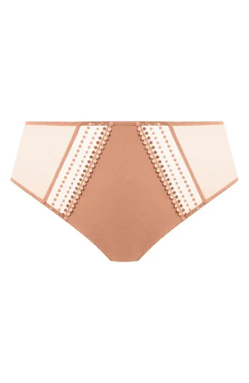 Elomi Matilda Full Figure Embellished Briefs - Cafe Lait