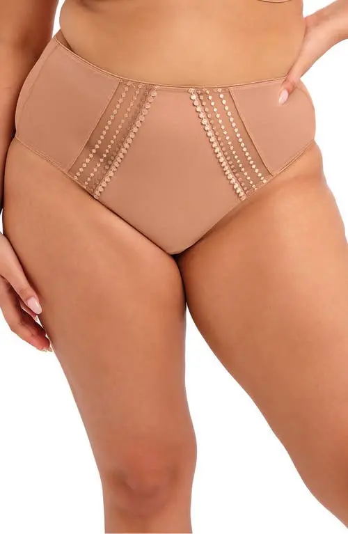 Elomi Matilda Full Figure Embellished Briefs - Cafe Lait