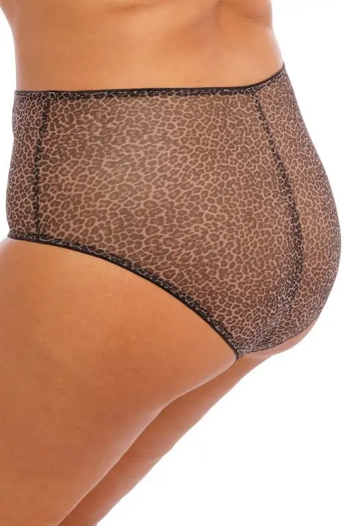 Elomi Matilda Full Figure Embellished Briefs - Leopard