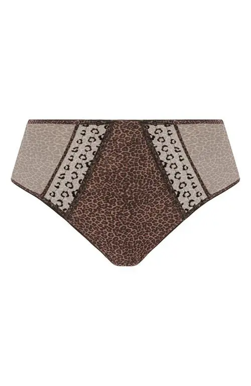 Elomi Matilda Full Figure Embellished Briefs - Leopard