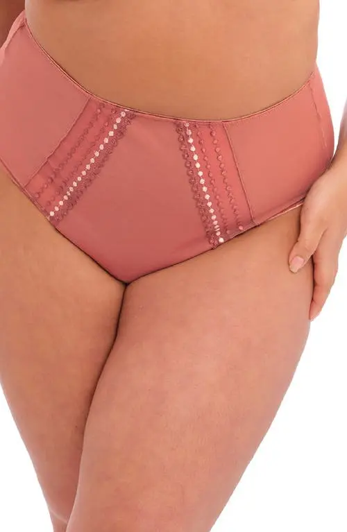 Elomi Matilda Full Figure Embellished Briefs - Rose Gold