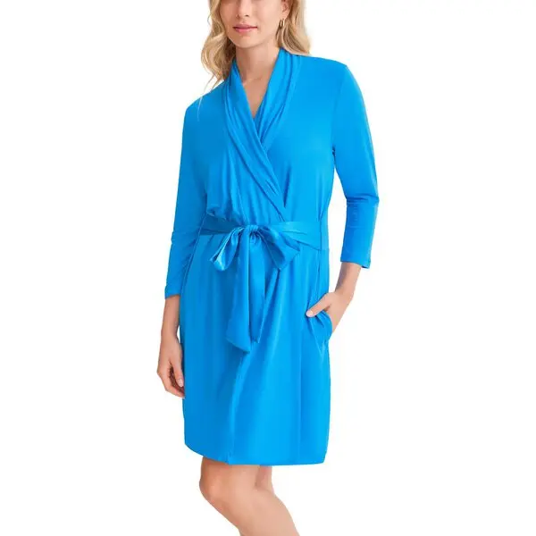 Fleur't Iconic Short Robe - True Blue