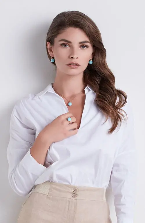 Marco Bicego Africa Boule 18k Yellow Gold & Semiprecious Stone Drop Earrings - Yellow Gold/ Turquoise