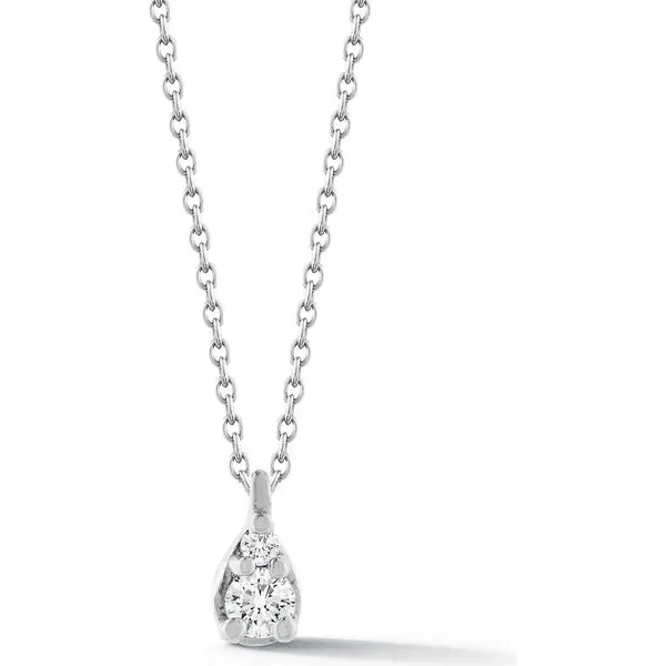 DANA REBECCA DESIGNS Sophia Ryan Petite Diamond Pendant Necklace - White Gold