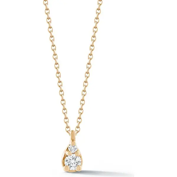 DANA REBECCA DESIGNS Sophia Ryan Petite Diamond Pendant Necklace - Yellow Gold