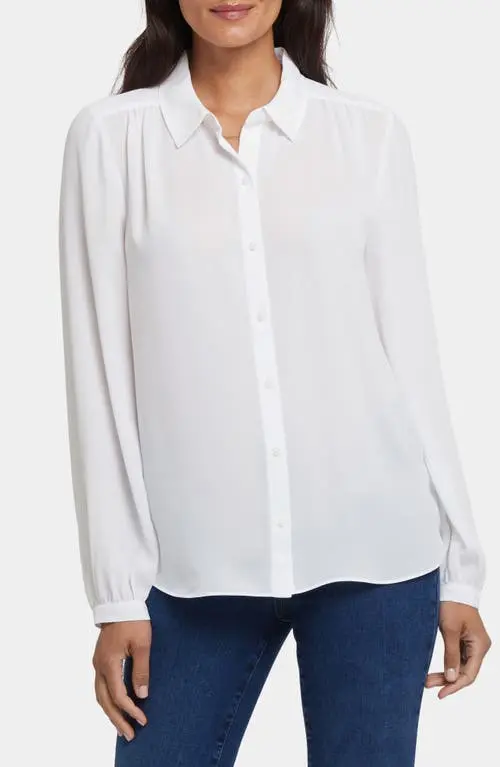 NYDJ Modern Blouse - Optic White