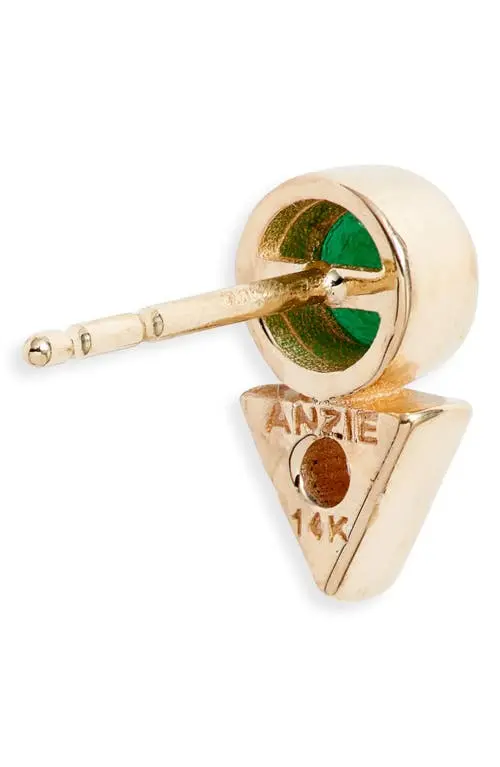 Anzie Cléo Emerald & Diamond Stud Earrings
