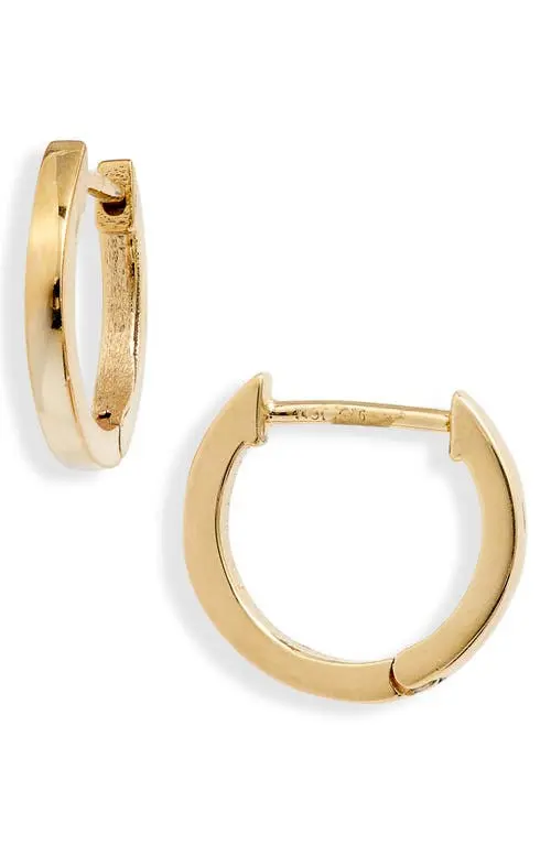 Jennifer Zeuner Jewelry Grace Huggie Hoop Earrings - Yellow Vermeil