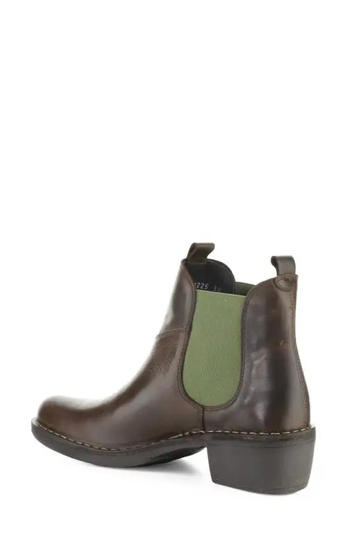 Fly London Meme Chelsea Boot - 011 Dark Brown/green