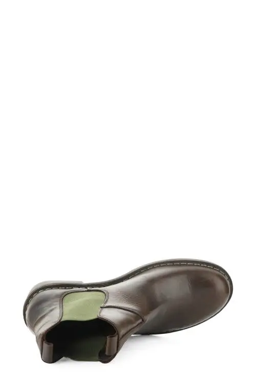 Fly London Meme Chelsea Boot - 011 Dark Brown/green