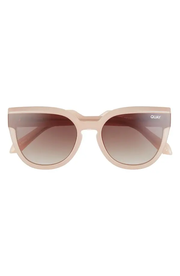 Quay Australia Blush Sunglasses Quay Australia Noosa Bevel Milky Blush/Brown Cat Eye Sunglasses main image 2
