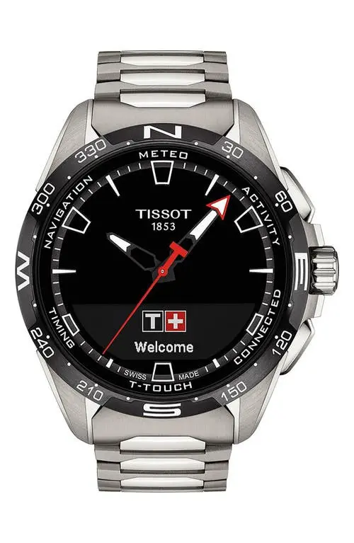 TISSOT T-touch Connect Solar Smart Bracelet Watch - Silver