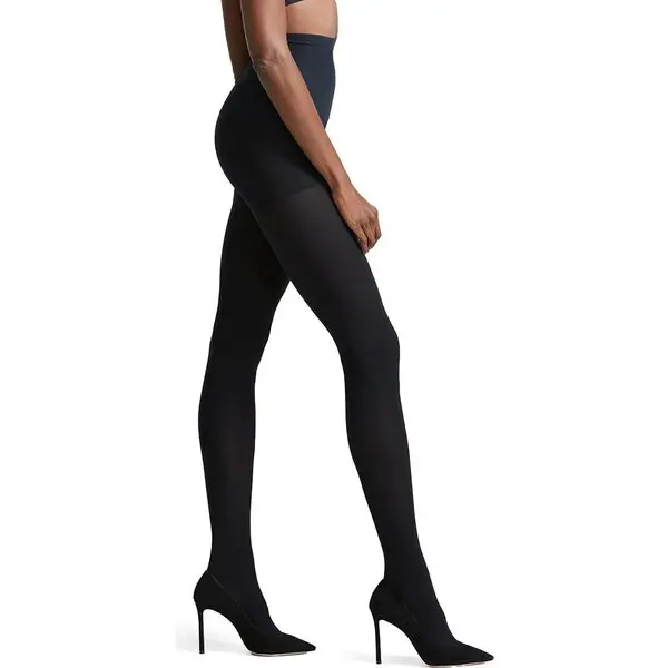 Commando Opaque Control Top Tights - Black
