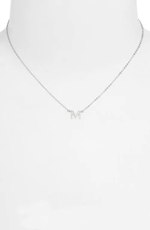Nordstrom Cubic Zirconia Initial Pendant Necklace