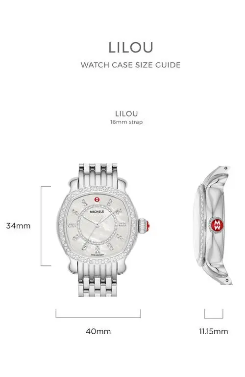 Michele Lilou Diamond Bezel Watch