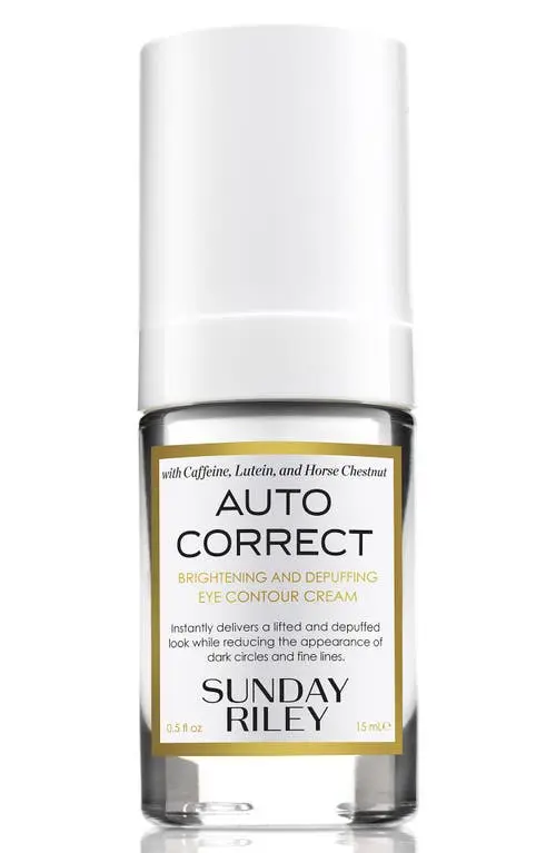 Sunday Riley Autocorrect Brightening And Depuffing Eye Contour Cream - No Color