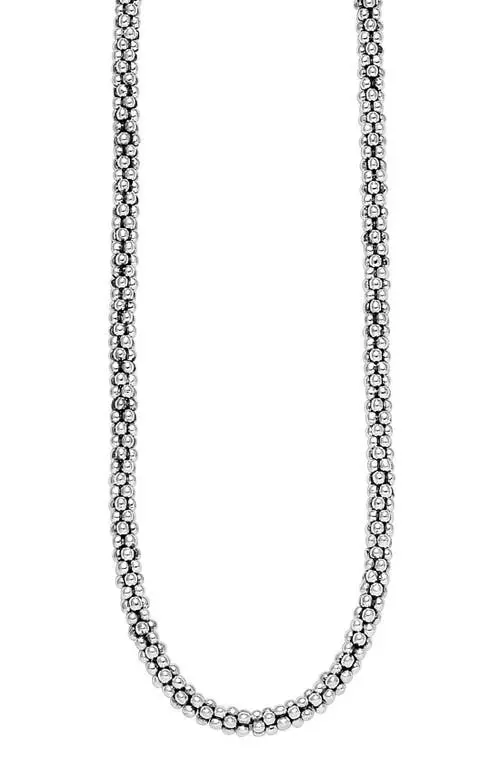 Lagos Caviar Chain Necklace - Sterling Silver