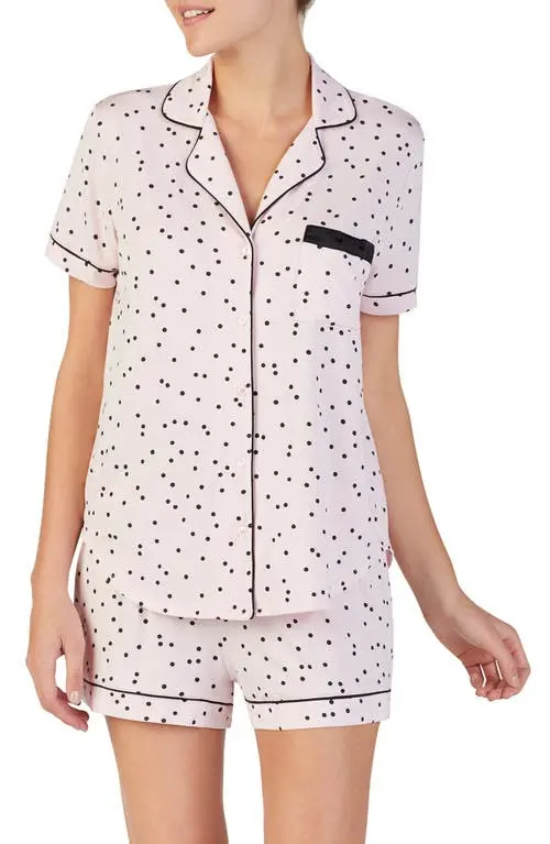 Kate Spade New York Short Pajamas - Scattered Dot Pink