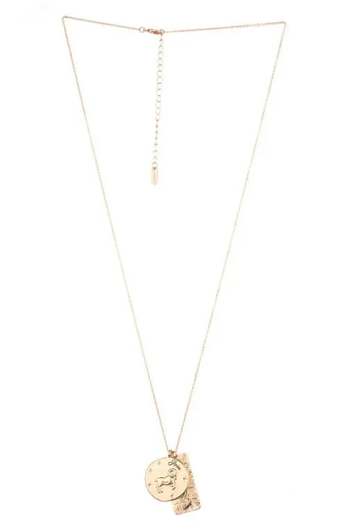 Ettika Long Zodiac Charm Necklace - Aries