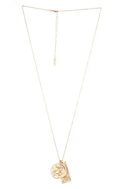 Ettika Long Zodiac Charm Necklace - Capricorn