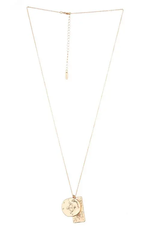Ettika Long Zodiac Charm Necklace - Sagittarius