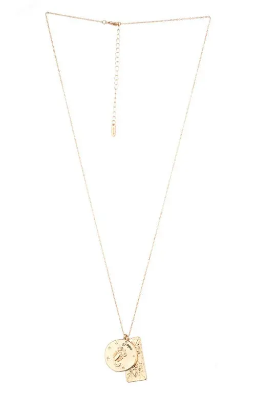 Ettika Long Zodiac Charm Necklace - Scorpio