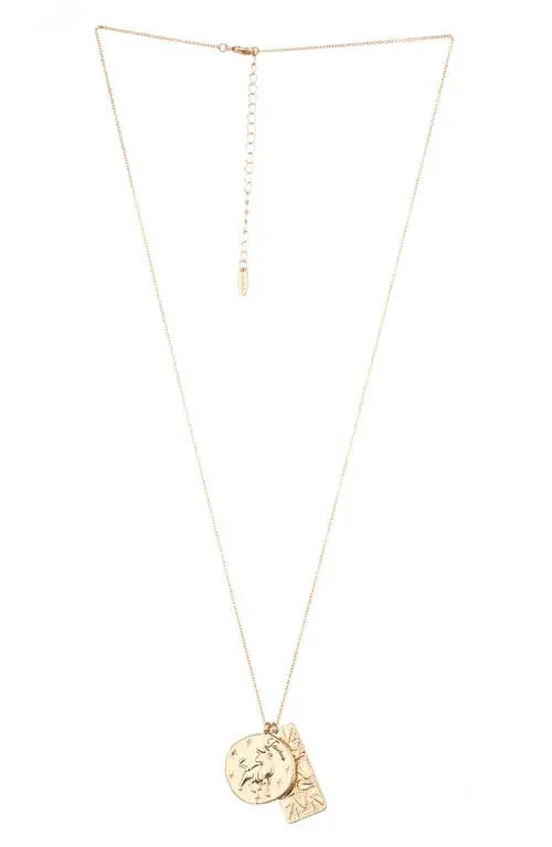 Ettika Long Zodiac Charm Necklace - Taurus