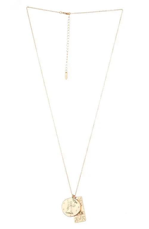 Ettika Long Zodiac Charm Necklace - Virgo