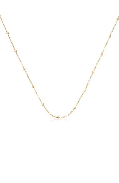 Monica Vinader Fine Beaded Chain Necklace - Gold