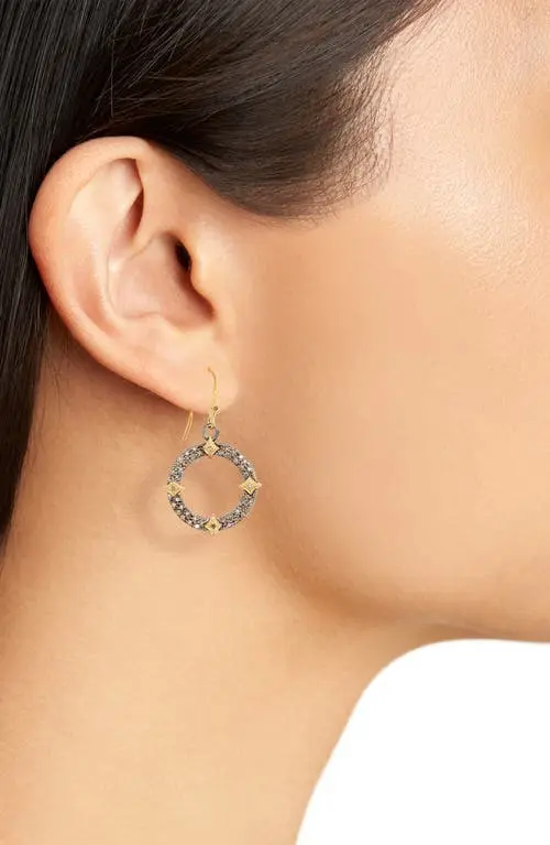 Armenta Drop Hoop Earrings - Silver