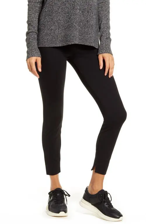 Lyssé Fennel Ankle Slit Leggings - Black