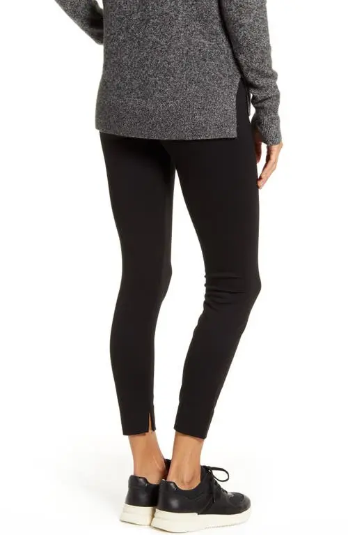 Lyssé Fennel Ankle Slit Leggings - Black