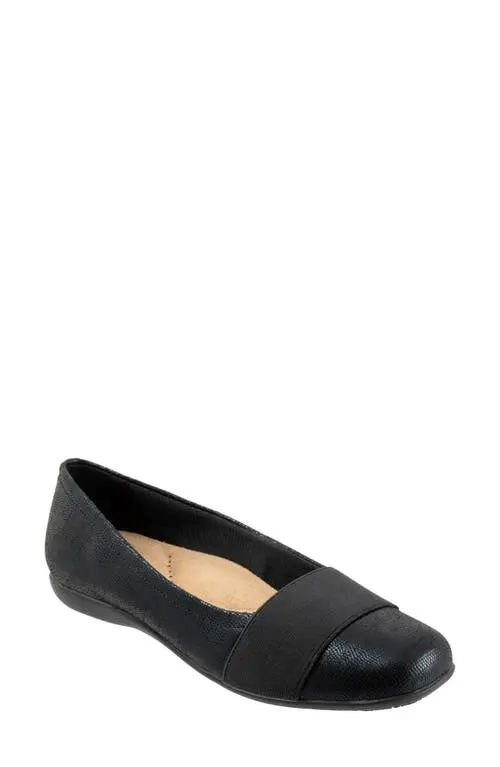 Trotters Samantha Flat - Black