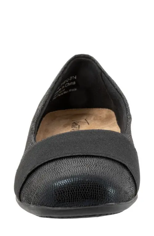 Trotters Samantha Flat - Black