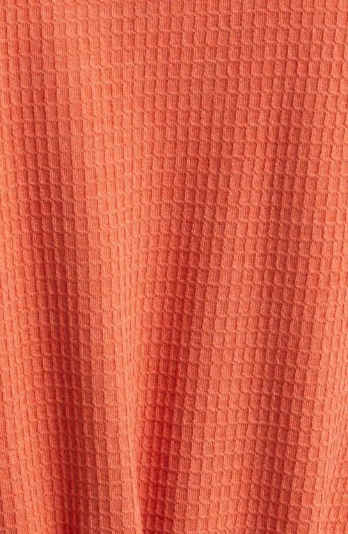 Majestic International Waffle Knit Robe - Terracotta