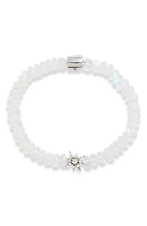 Anzie Boheme Beaded Bracelet - Silver/moonstone