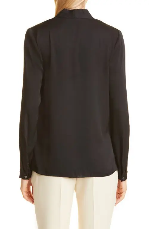 Kobi Halperin Nellie Stretch Silk Georgette Top - Black
