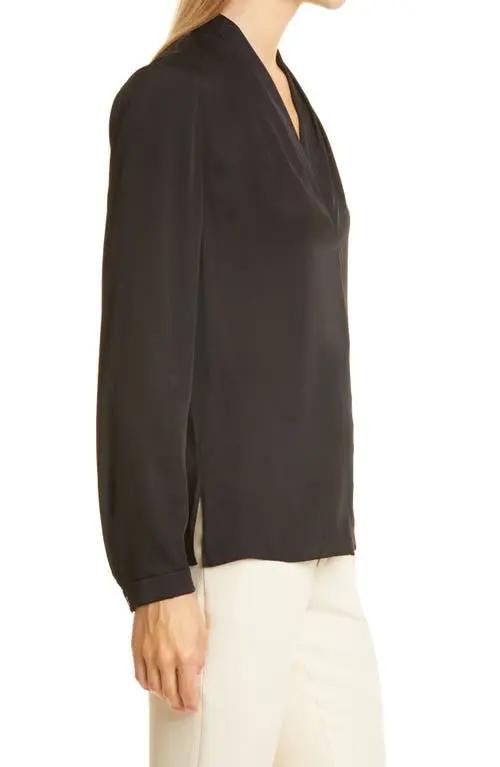 Kobi Halperin Nellie Stretch Silk Georgette Top - Black