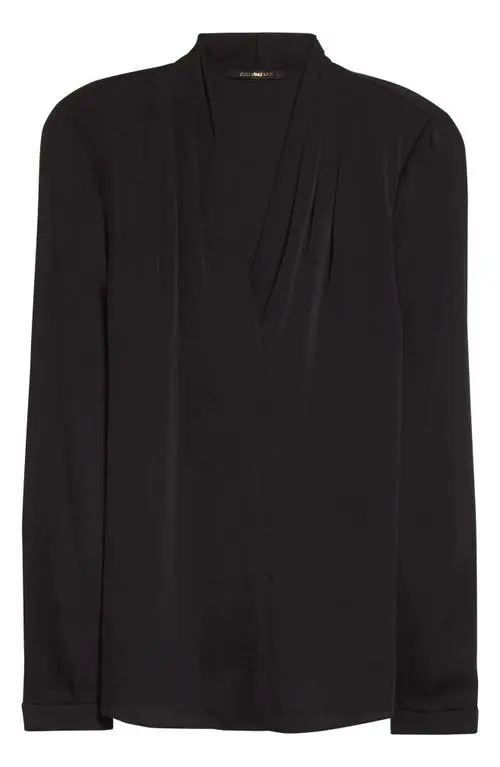 Kobi Halperin Nellie Stretch Silk Georgette Top - Black