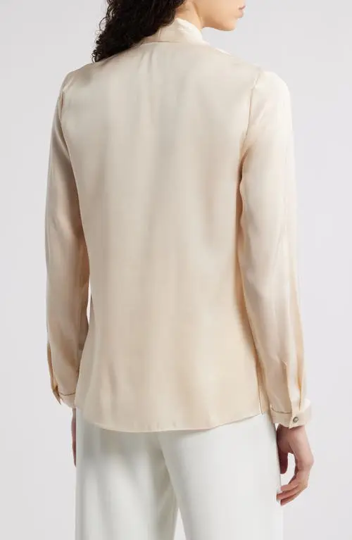 Kobi Halperin Nellie Stretch Silk Georgette Top - Ecru