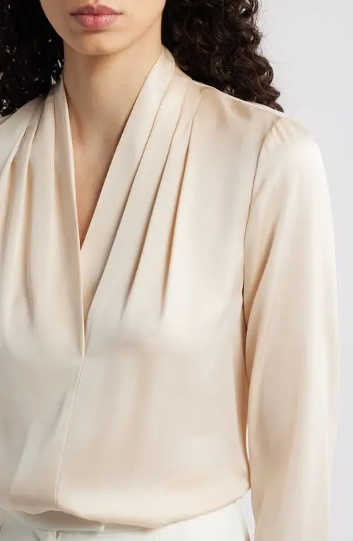 Kobi Halperin Nellie Stretch Silk Georgette Top - Ecru