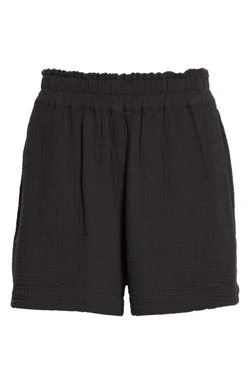 Rails Leighton Pull-on Cotton Shorts - Black