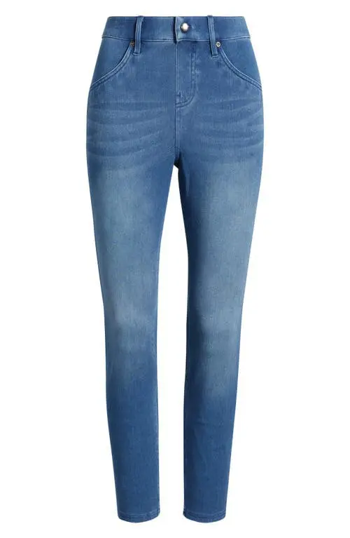 Hue Ultra Ultrasoft High Rise Denim Skimmer Leggings - Windsor Blue