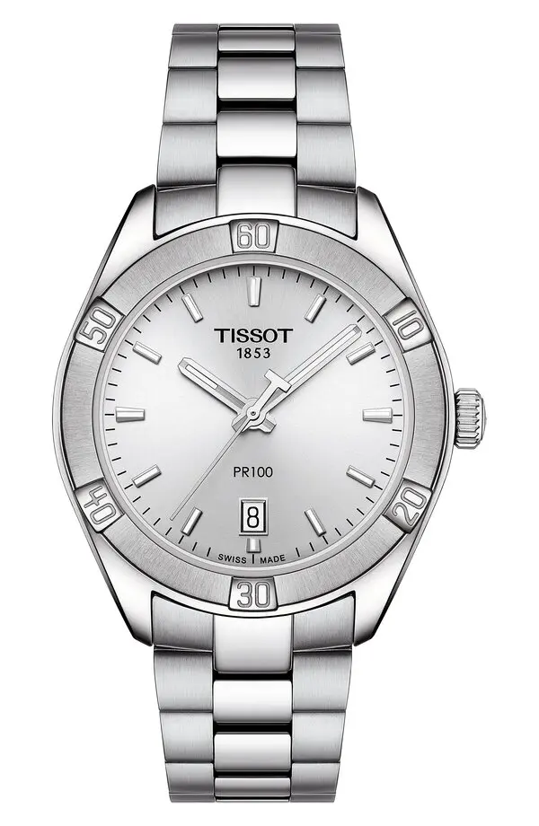 TISSOT Pr 100 Sport Chic Stainless Steel Bracelet Watch
