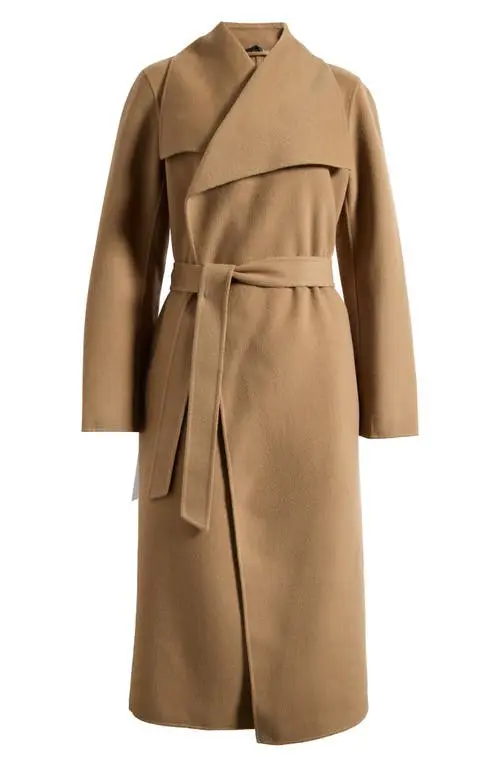 Mackage Mai Wool Wrap Coat - Light Camel